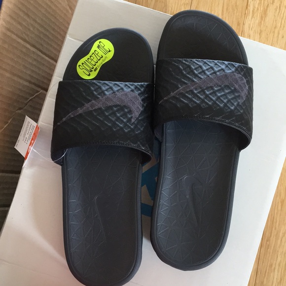 Nike | Shoes | Nwt Benassi Solarsoft All Black Nwt In Box | Poshmark